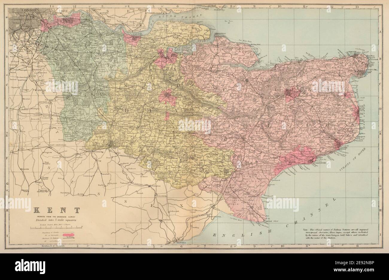 Carte du nouveau kent Banque de photographies et d’images à haute ...