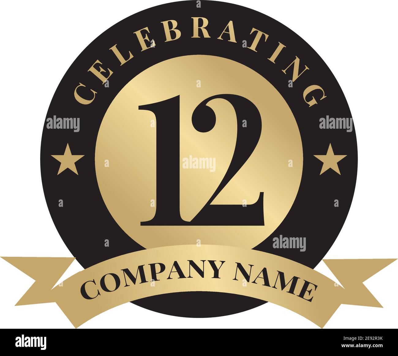 Logo anniversaire 12 Banque d'images vectorielles - Page 2 - Alamy