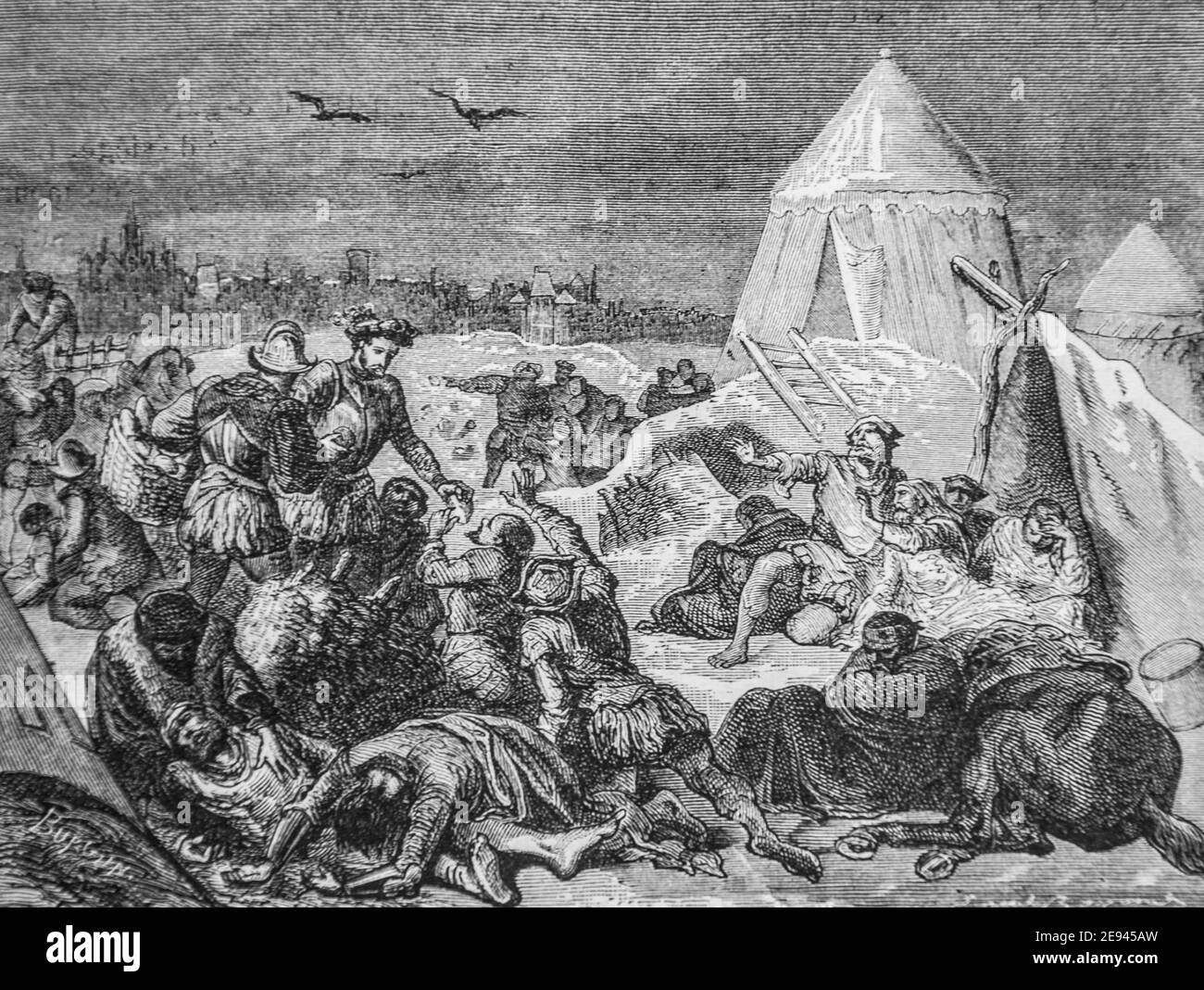 The siege of metz Banque d'images noir et blanc - Alamy