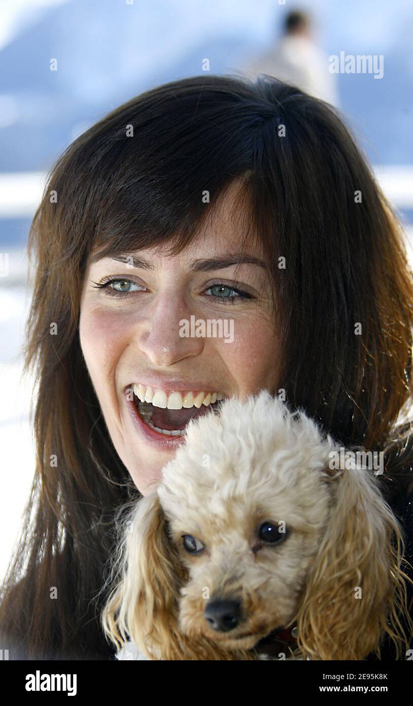 L'actrice française Anne Caillon pose lors du 8ème Festival ...