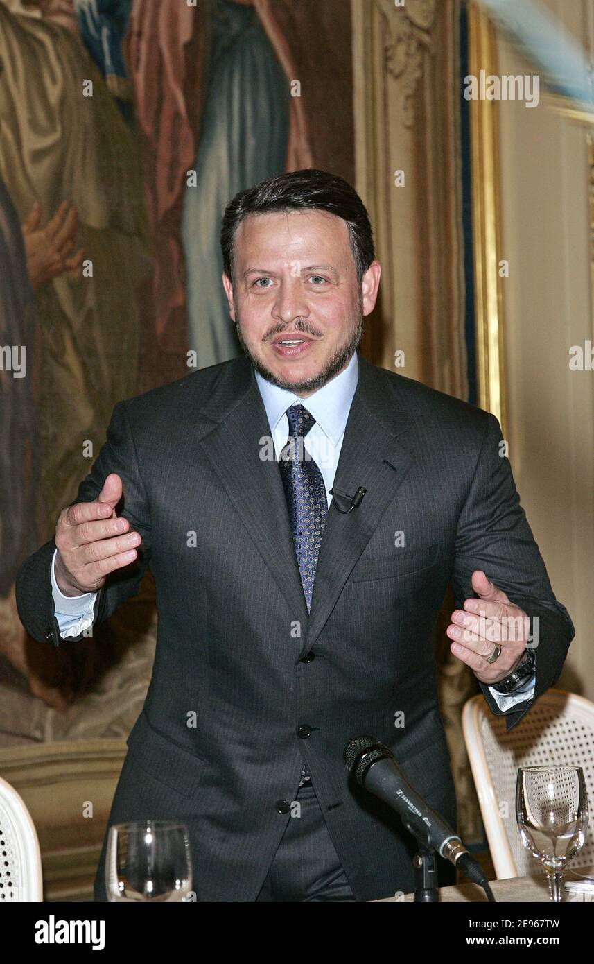 Abdallah ii de jordan Banque de photographies et d’images à haute ...