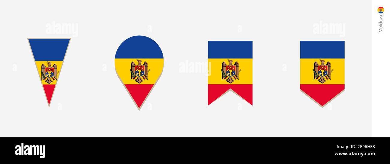 Drapeau officiel de la moldavie Banque d'images vectorielles - Alamy