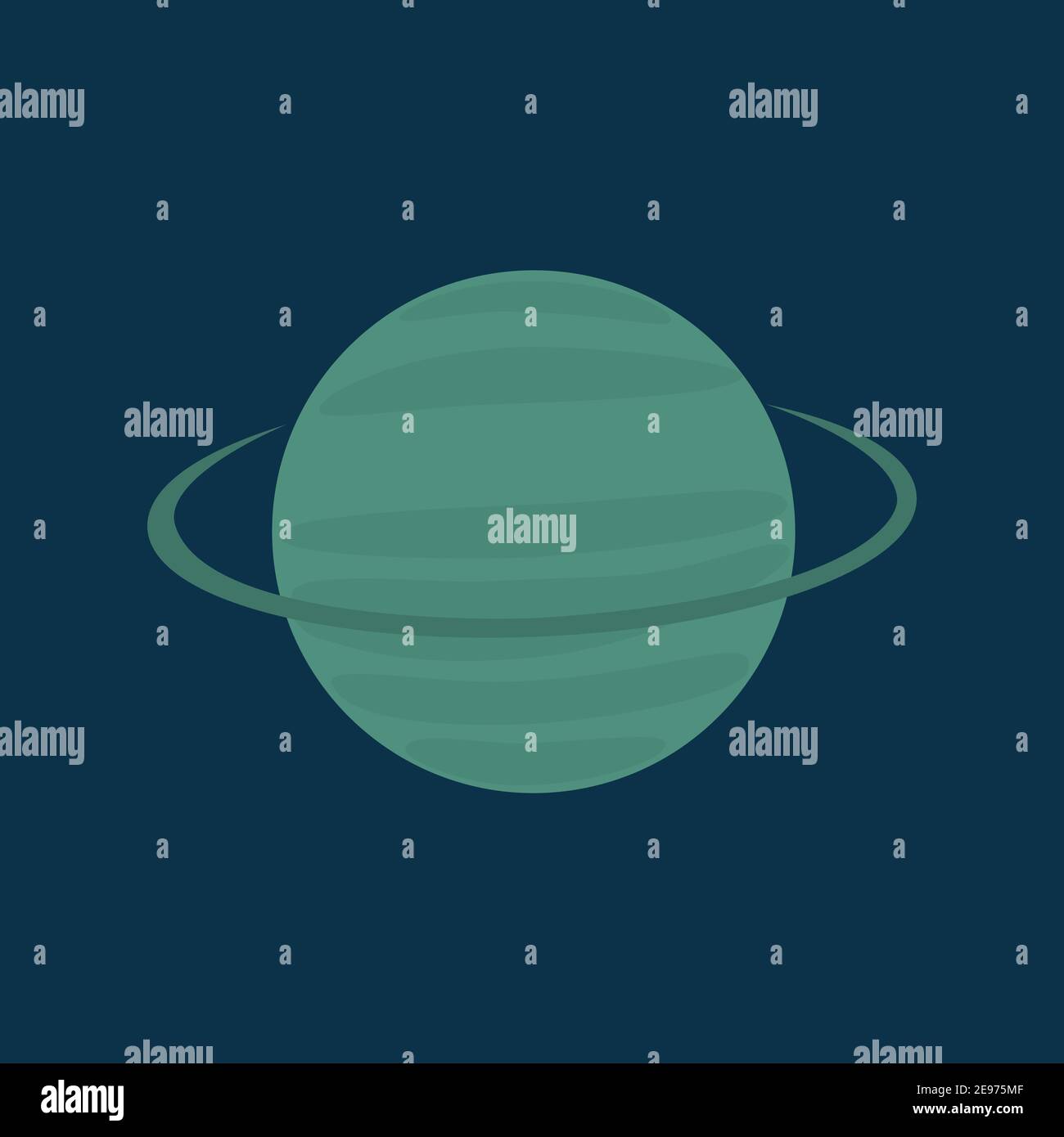 planète uranus dans le style plat minimal. vecteur Image Vectorielle ...