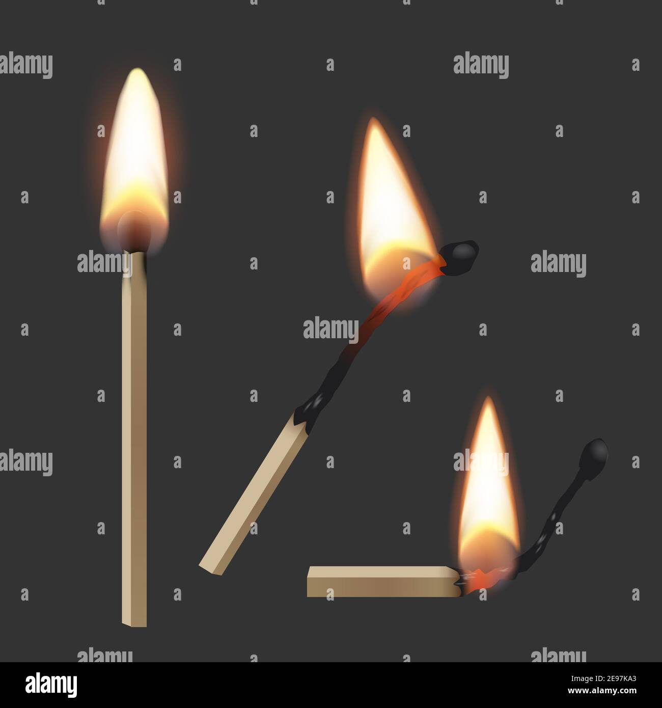 Grève des allumettes Banque d'images vectorielles - Alamy