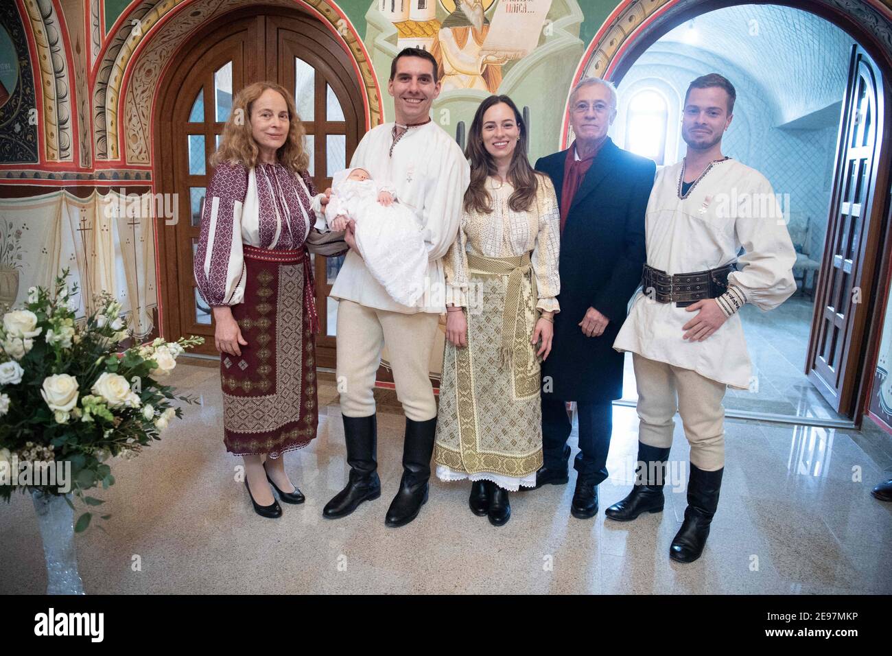 Rodica Binder (mère de la princesse Alina de Roumanie), le prince ...