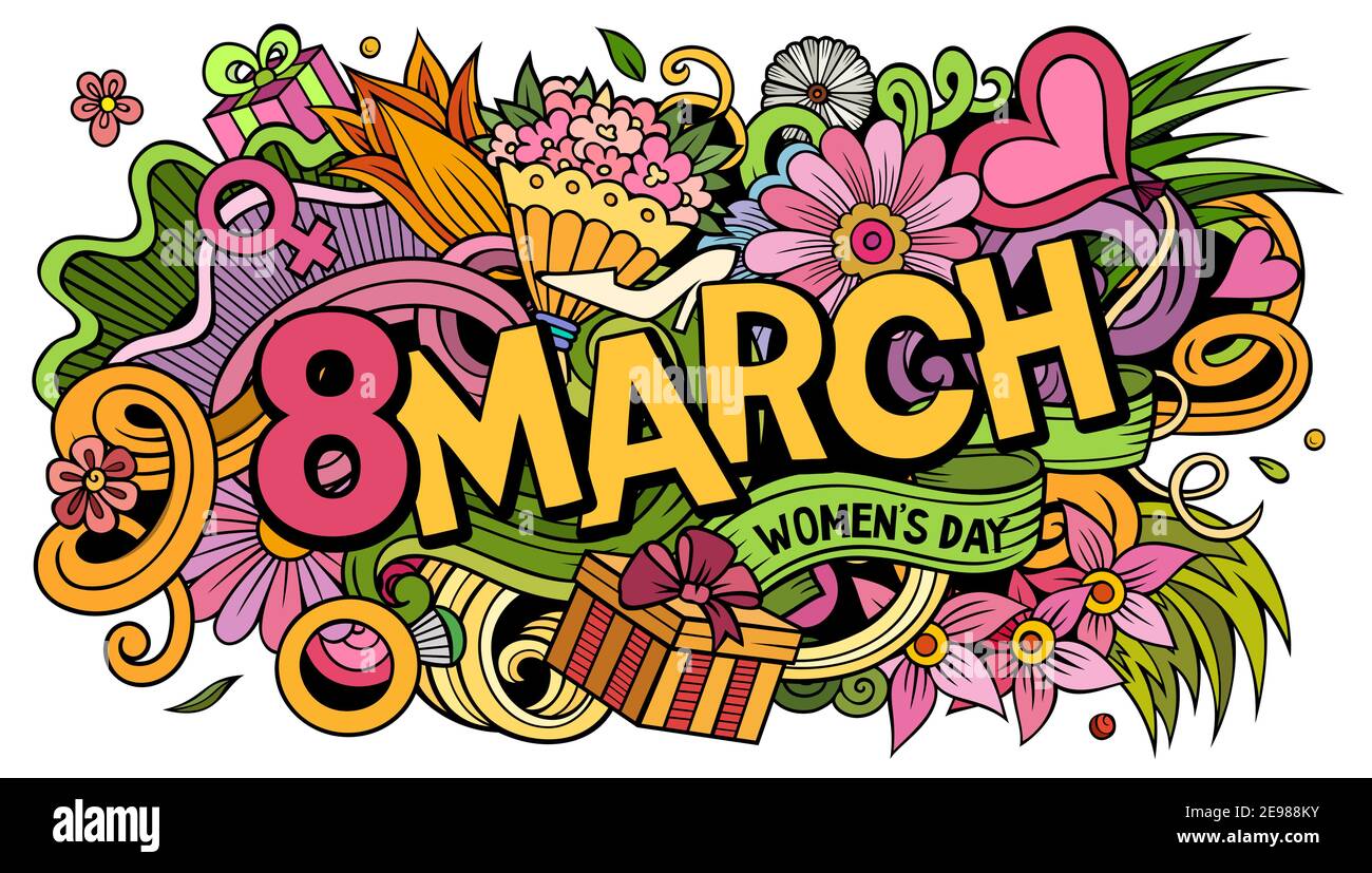 8 mars dessin animé dessin main dessin dessin dessin dessin dessin ...