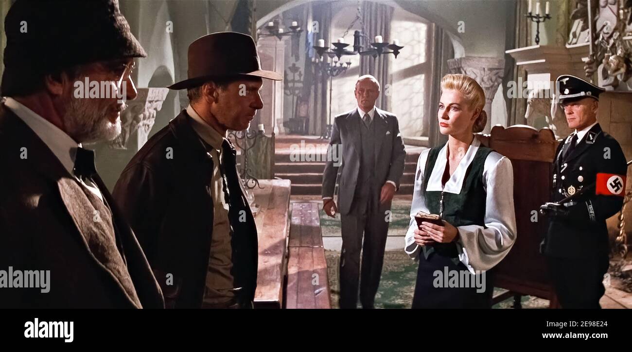 ÉTATS-UNIS. Harrison Ford, Sean Connery, Julian Glover , Michael Byrne ...