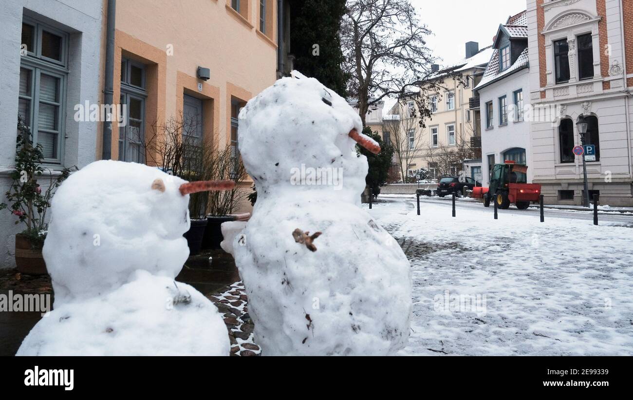 Bonhomme de neige conduit Banque de photographies et d’images à haute ...