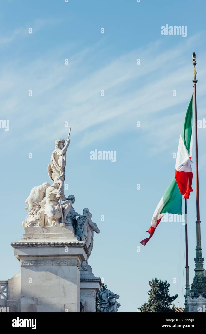 Drapeau de rome Banque de photographies et d’images à haute résolution ...