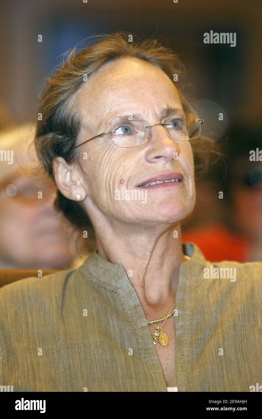Dominique de Villiers, épouse du chef du parti MPF Philippe de Villiers ...