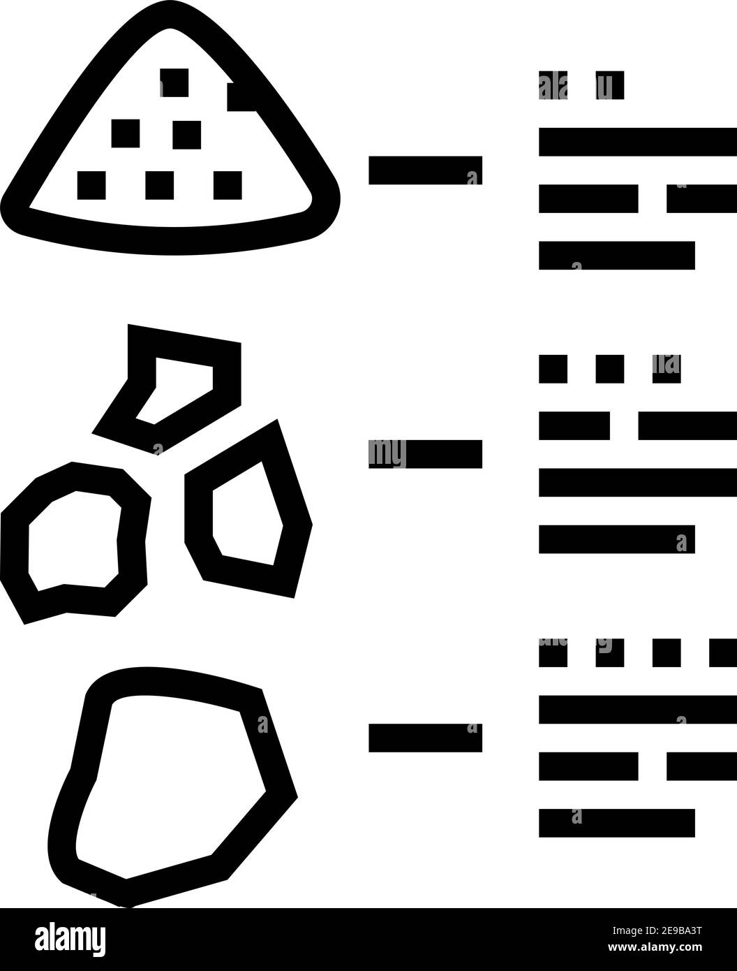 caractéristiques de l'illustration vectorielle de l'icône de la ligne ...