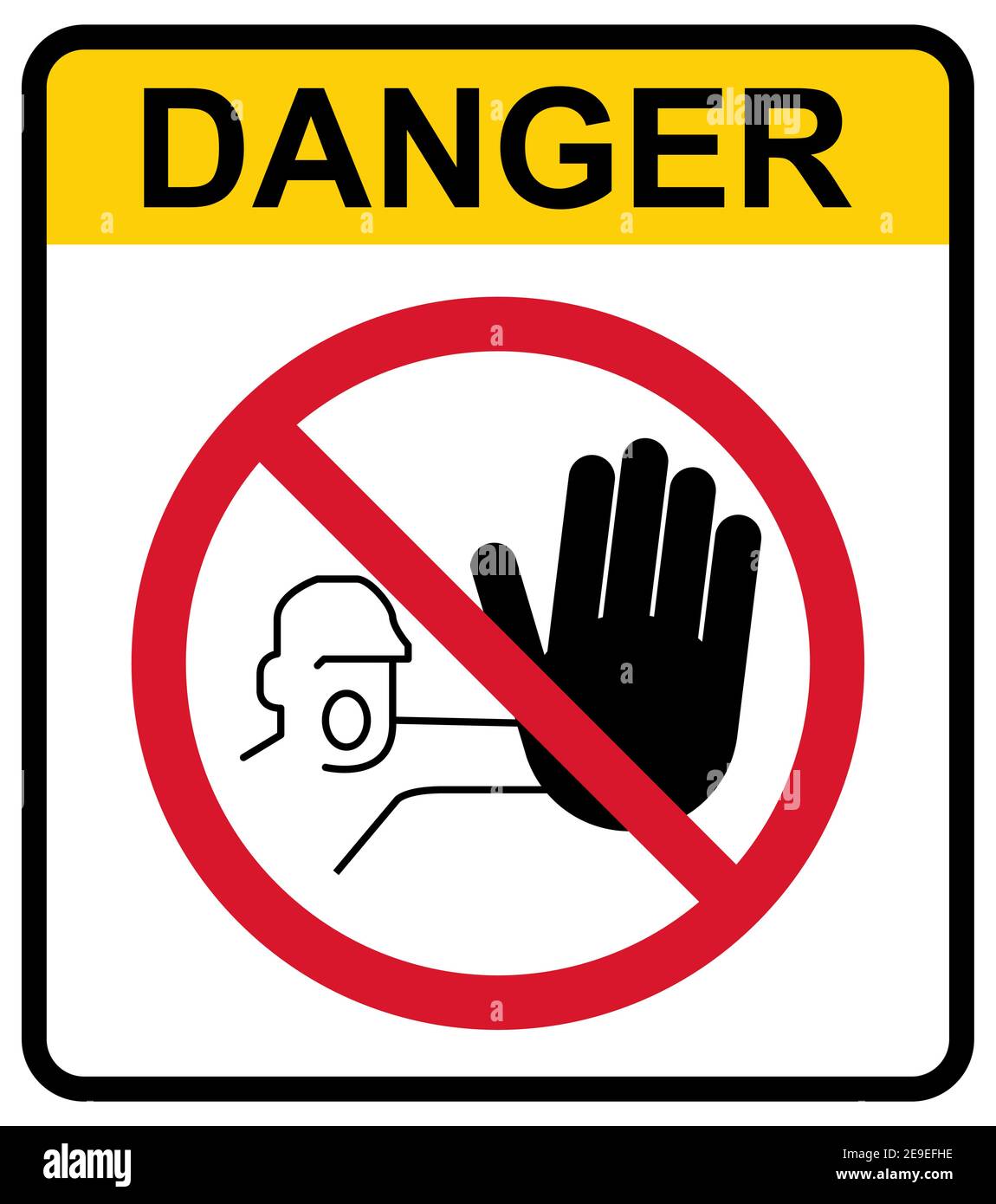 Symbole d'arrêt, icône STOP interdit vecteur. Symbole d'avertissement ...