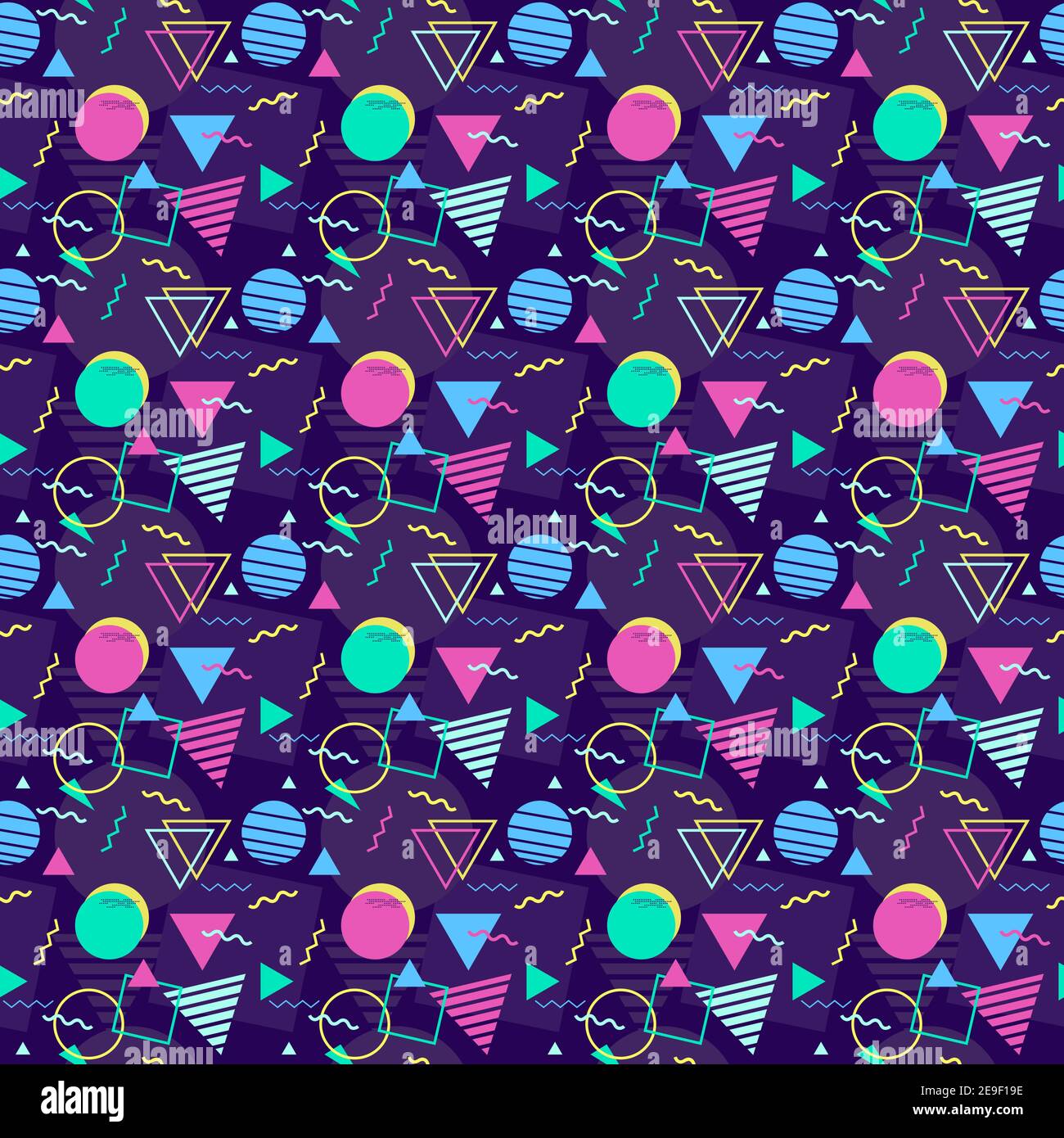 motif vectoriel sans couture des années 1990. Texture vectorielle de ...