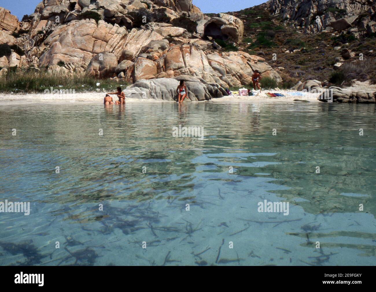 Archipel de la Maddalena, Sardaigne, Italie. Île de Caprera (numérisée ...