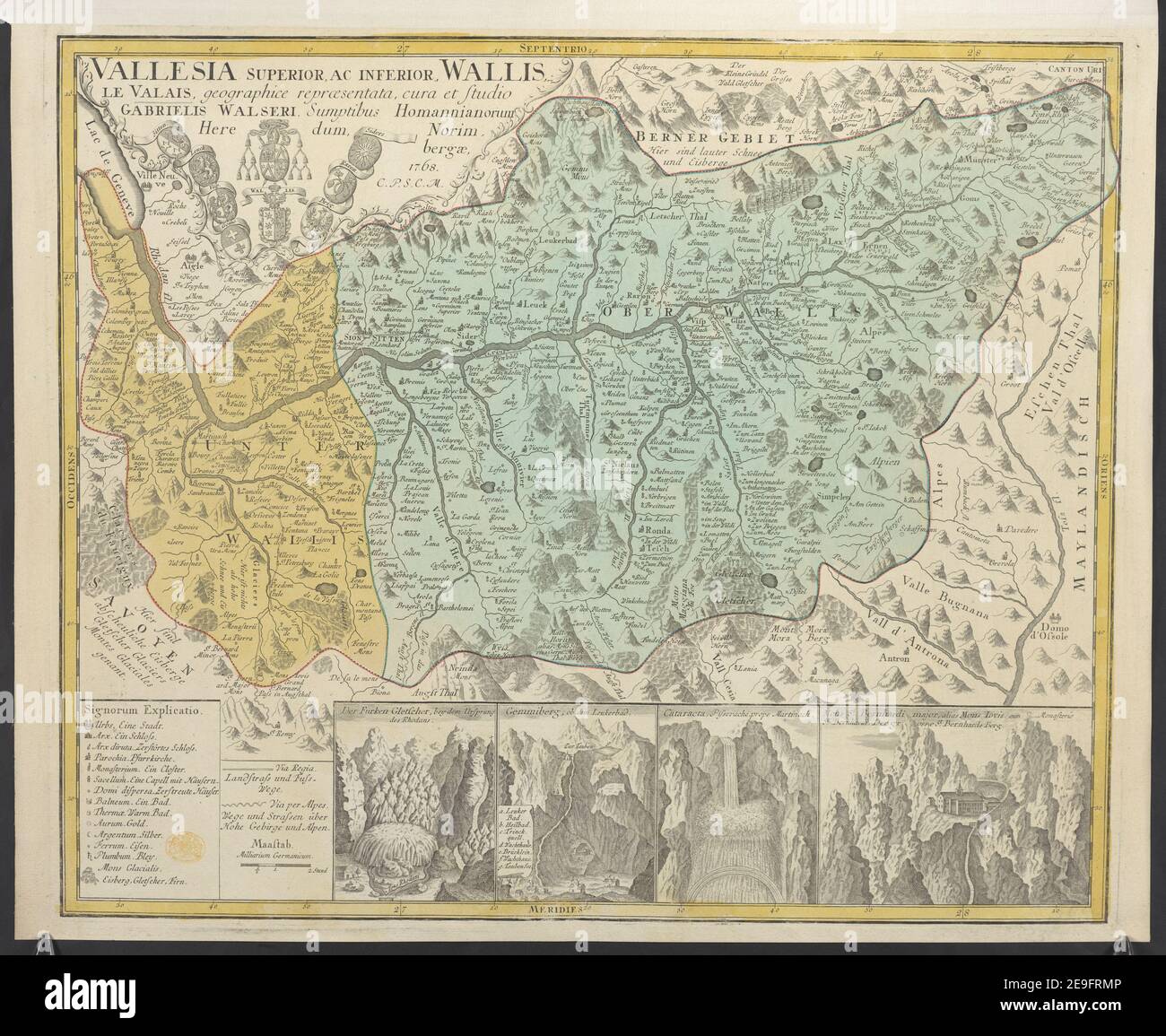 Mappa di valais Banque de photographies et d’images à haute résolution ...