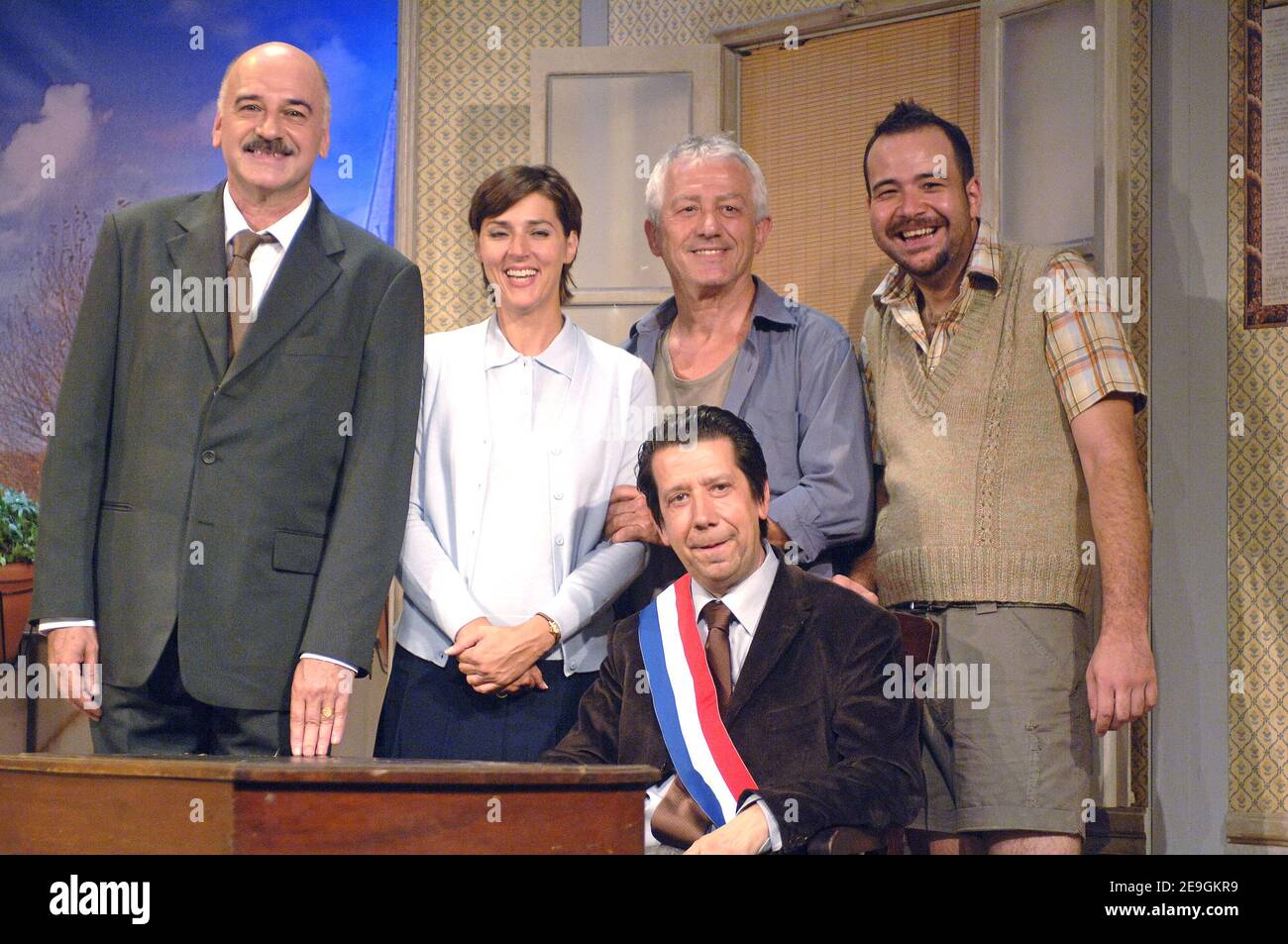 (l à r) les acteurs français Guilhem Pellegrin, Christiane Bopp, Jean ...