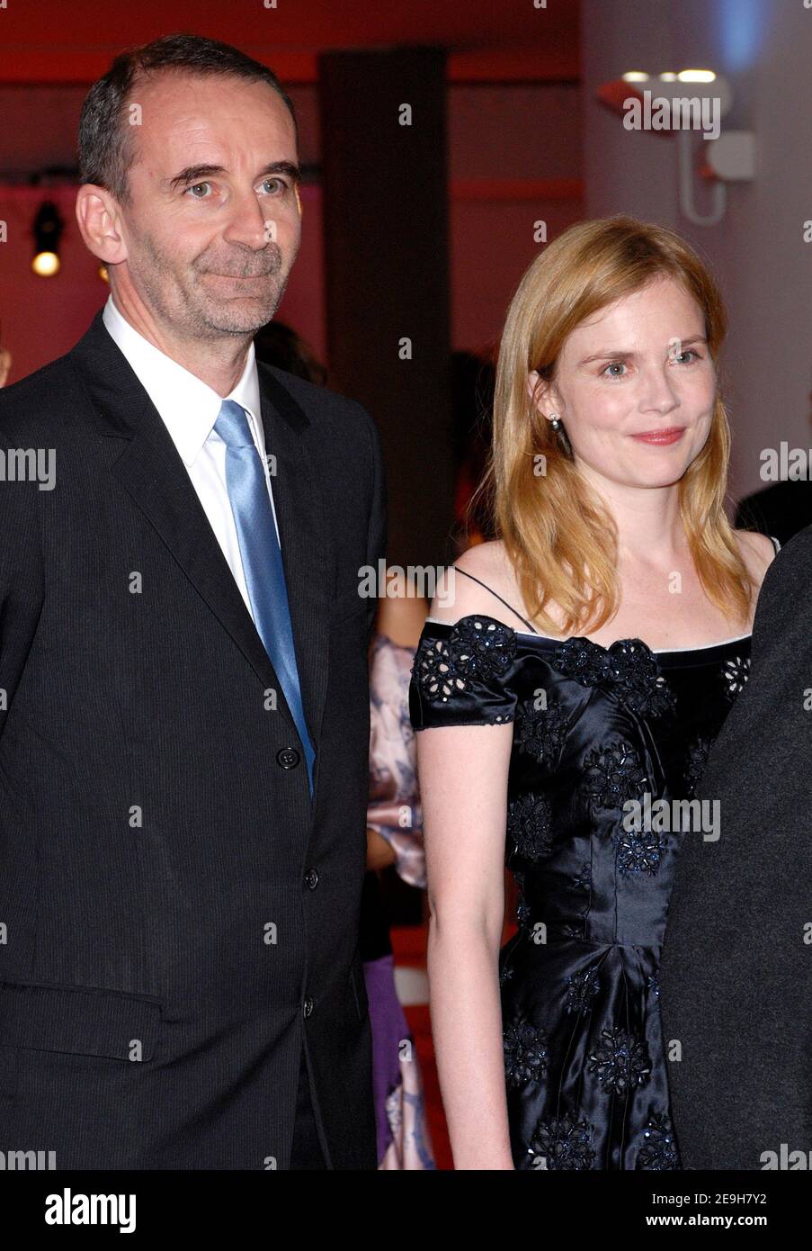 L'actrice française Isabelle Carre et le producteur Bruno Pesery ...