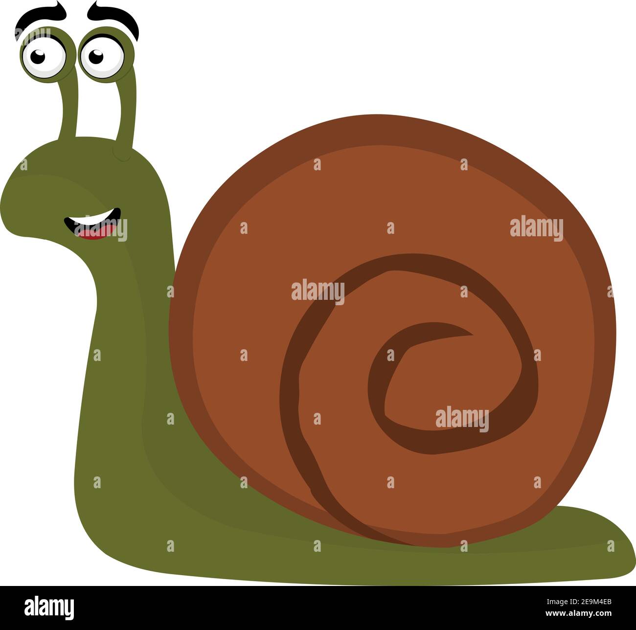 Illustration vectorielle d'un escargot de dessin animé Image ...