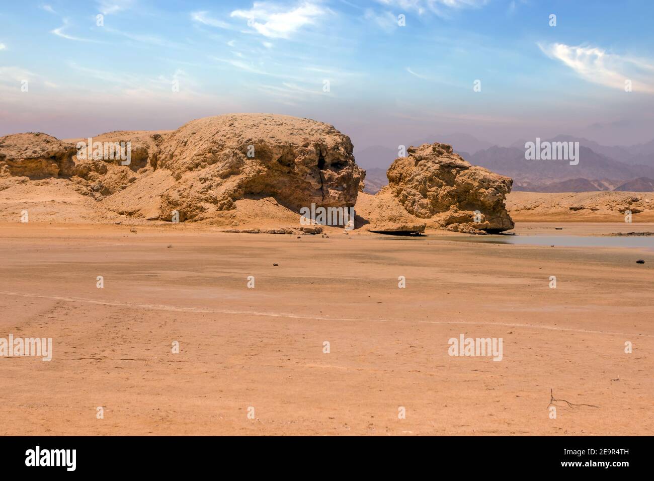 Parc national Ras Mohamed (Muhammed, Mohammed). Paysage montagnes du ...