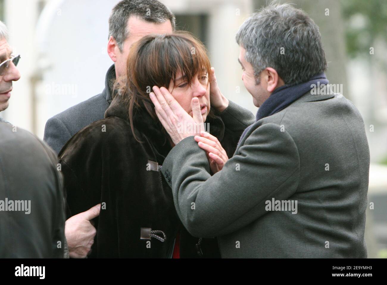 L'actrice française Michele Bernier, avec l'humoriste Jean-Yves Lafesse ...