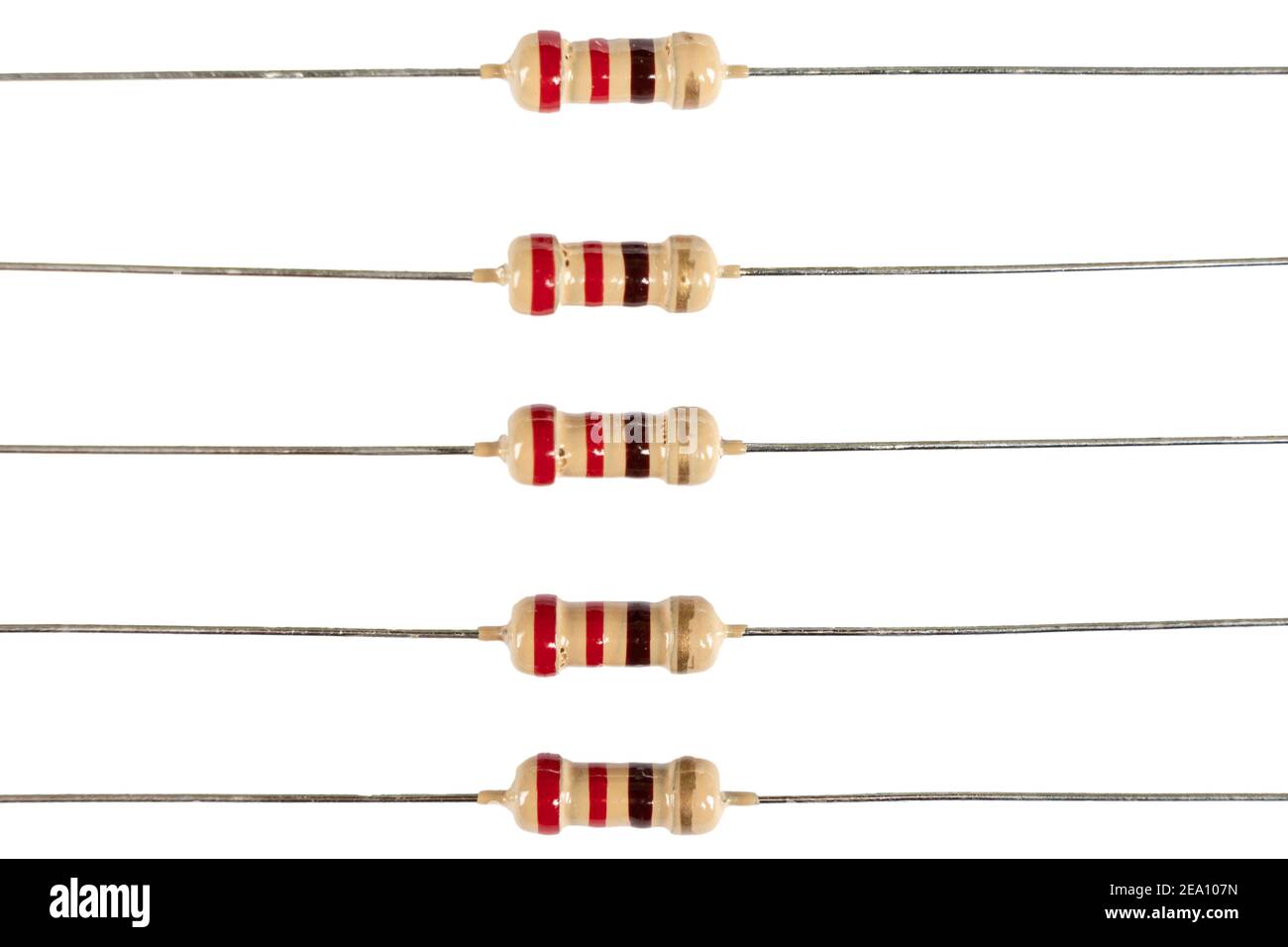 Component electronic resistance resistor Banque d'images détourées - Alamy