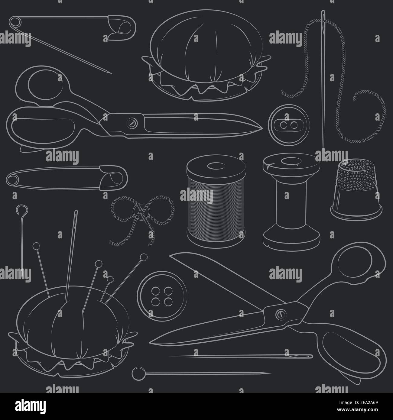 Couture vector vectors Banque d'images vectorielles - Alamy