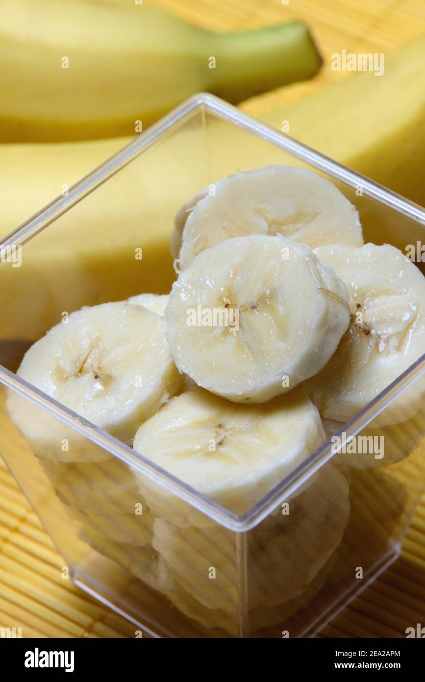 Tranches de banane Banque de photographies et d’images à haute ...