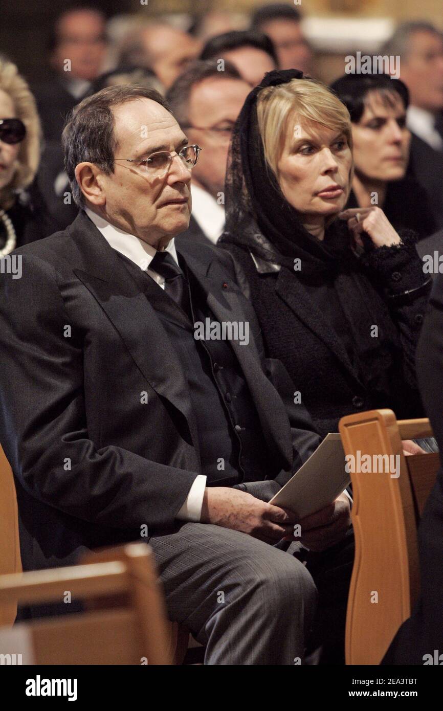 Le directeur français Robert Hossein et sa femme Candice Patou pendant ...