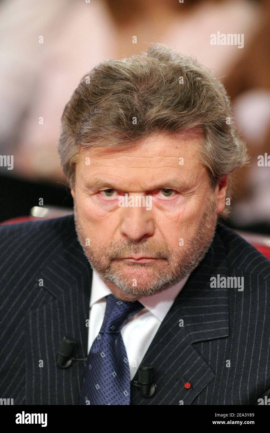 Alain-Dominique Perrin, PDG du Groupe Richemont (Cartier), lors de la ...