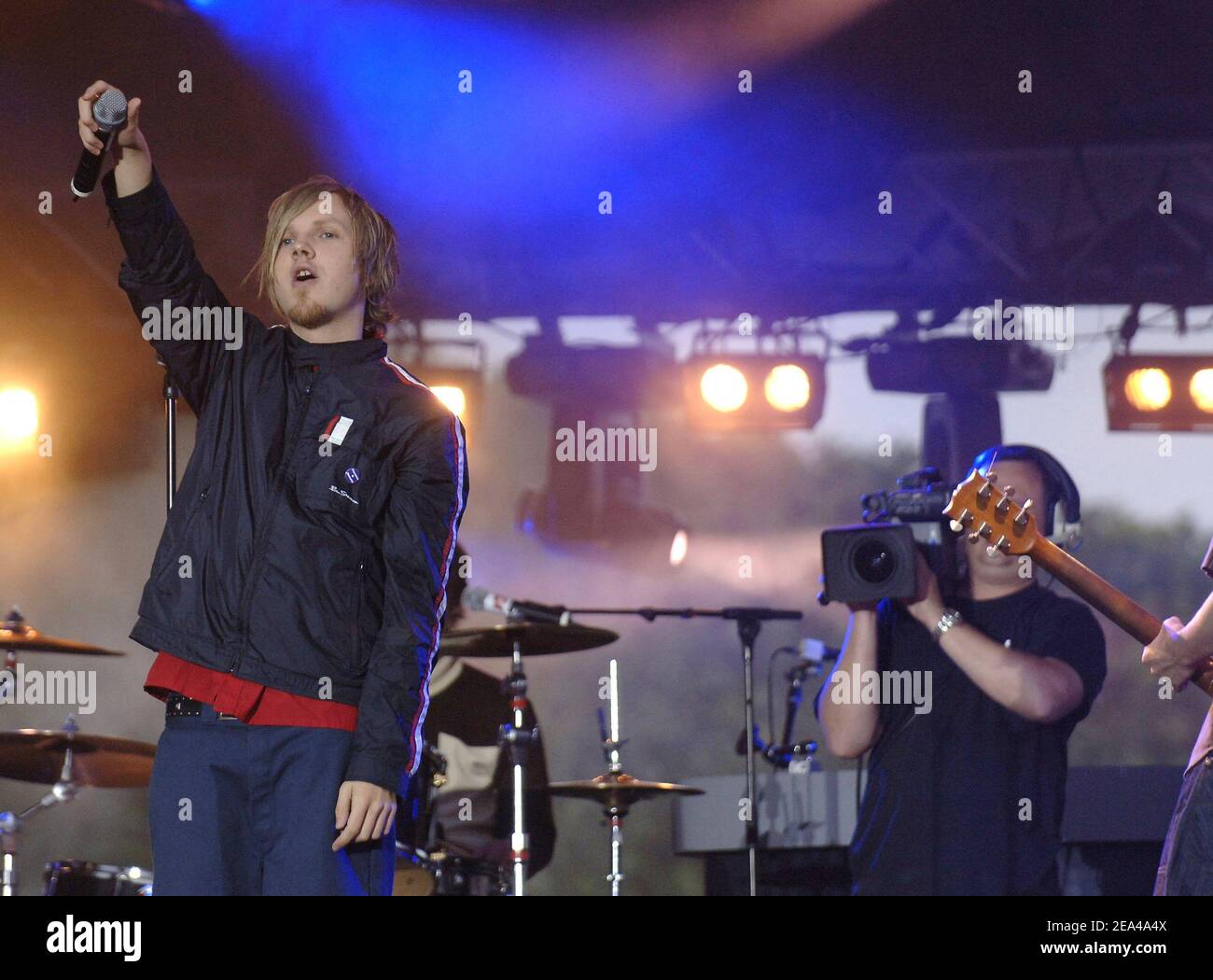 Le groupe français Kyo se produit sur scène au concert NRJ, tenu sous ...