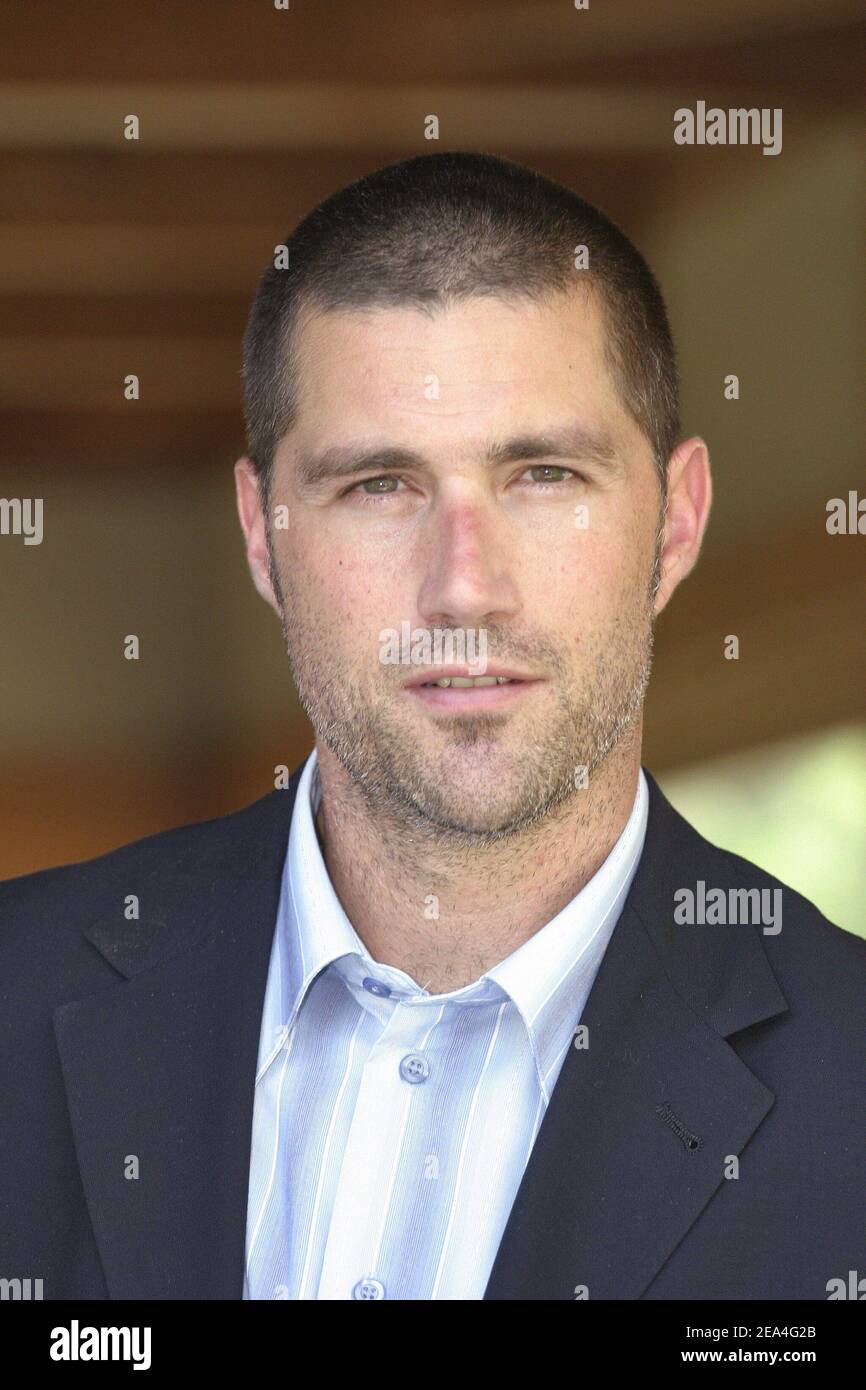 L'acteur AMÉRICAIN Matthew Fox, acteur de la série télévisée Lost, pose ...
