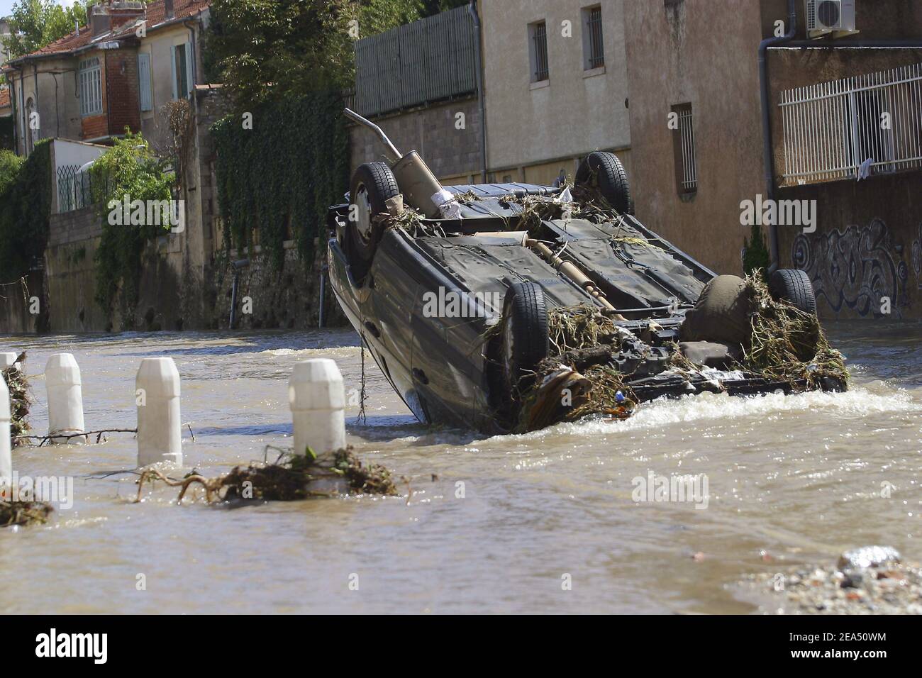 Le sud de la France a été mis en alerte rouge, les violentes tempêtes ...