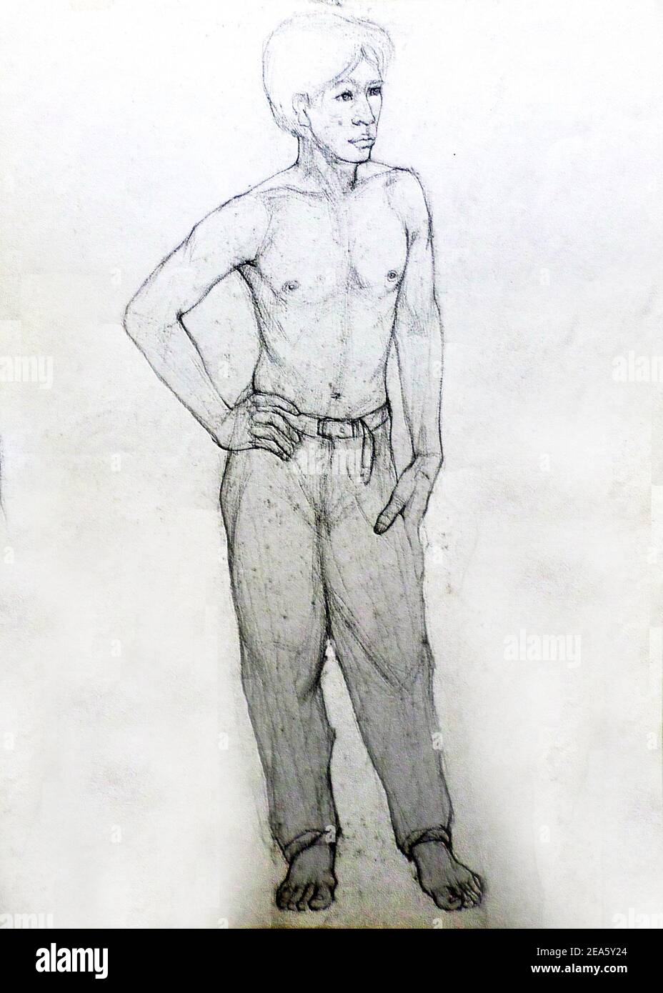 Bonhomme au trait dessin Banque de photographies et d’images à haute ...