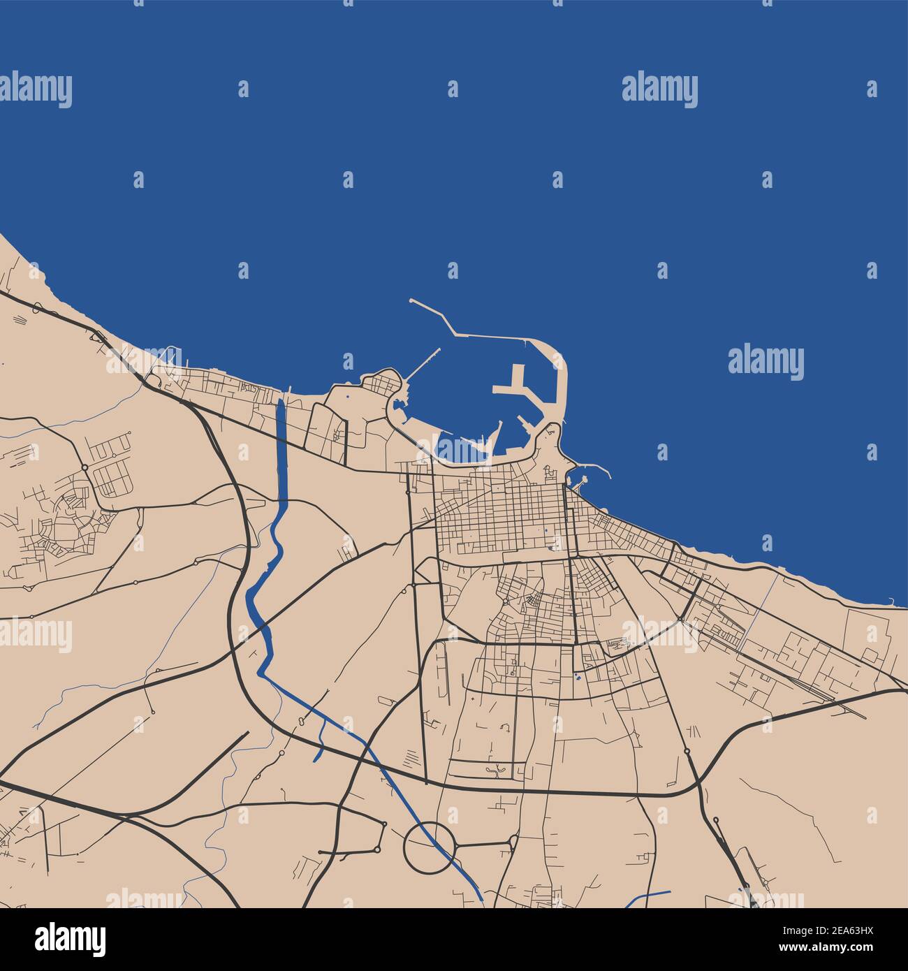 Ville métropolitaine de bari Banque d'images vectorielles - Alamy