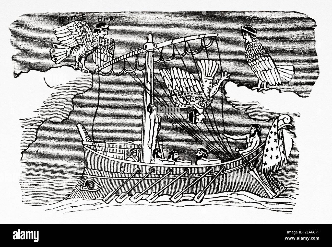 Ulysse et sirènes gravure Banque de photographies et d’images à haute résolution - Alamy