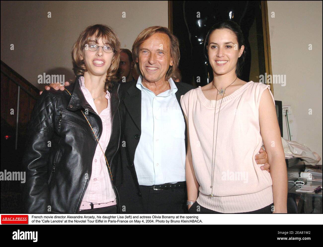 Le réalisateur français Alexandre Arcady, sa fille Lisa (à gauche) et l ...