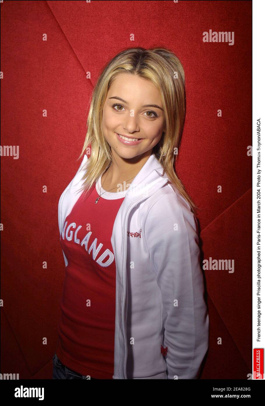 La chanteuse française Priscilla photographiée à Paris-France en mars ...