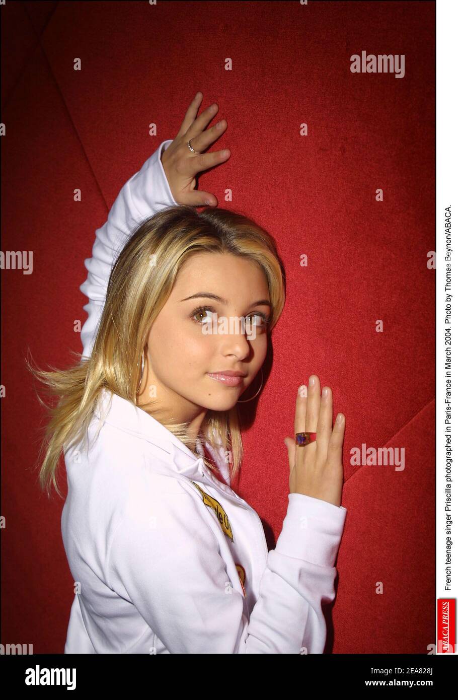 La chanteuse française Priscilla photographiée à Paris-France en mars ...