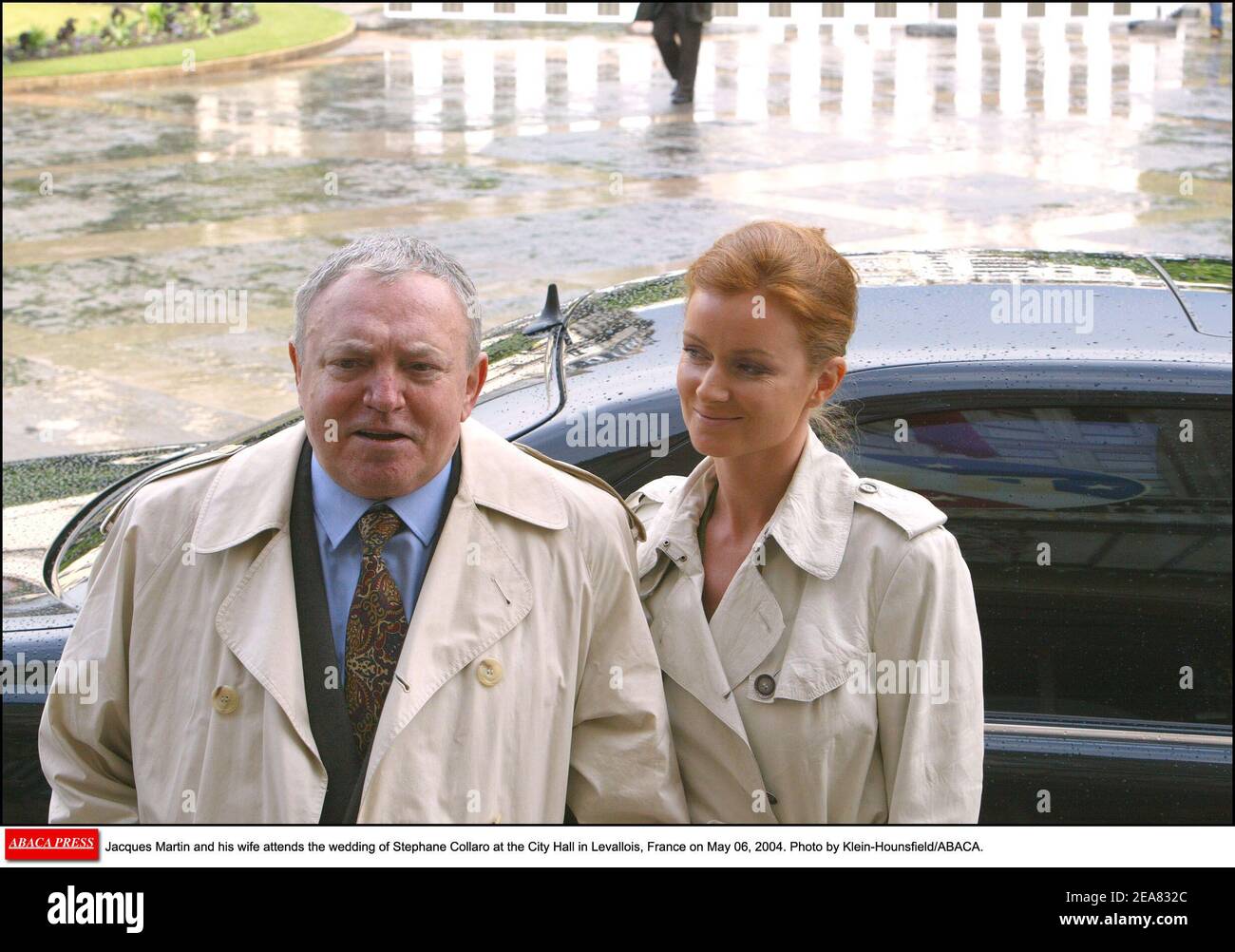 Jacques Martin et son épouse assistent au mariage de Stéphane Collaro à ...