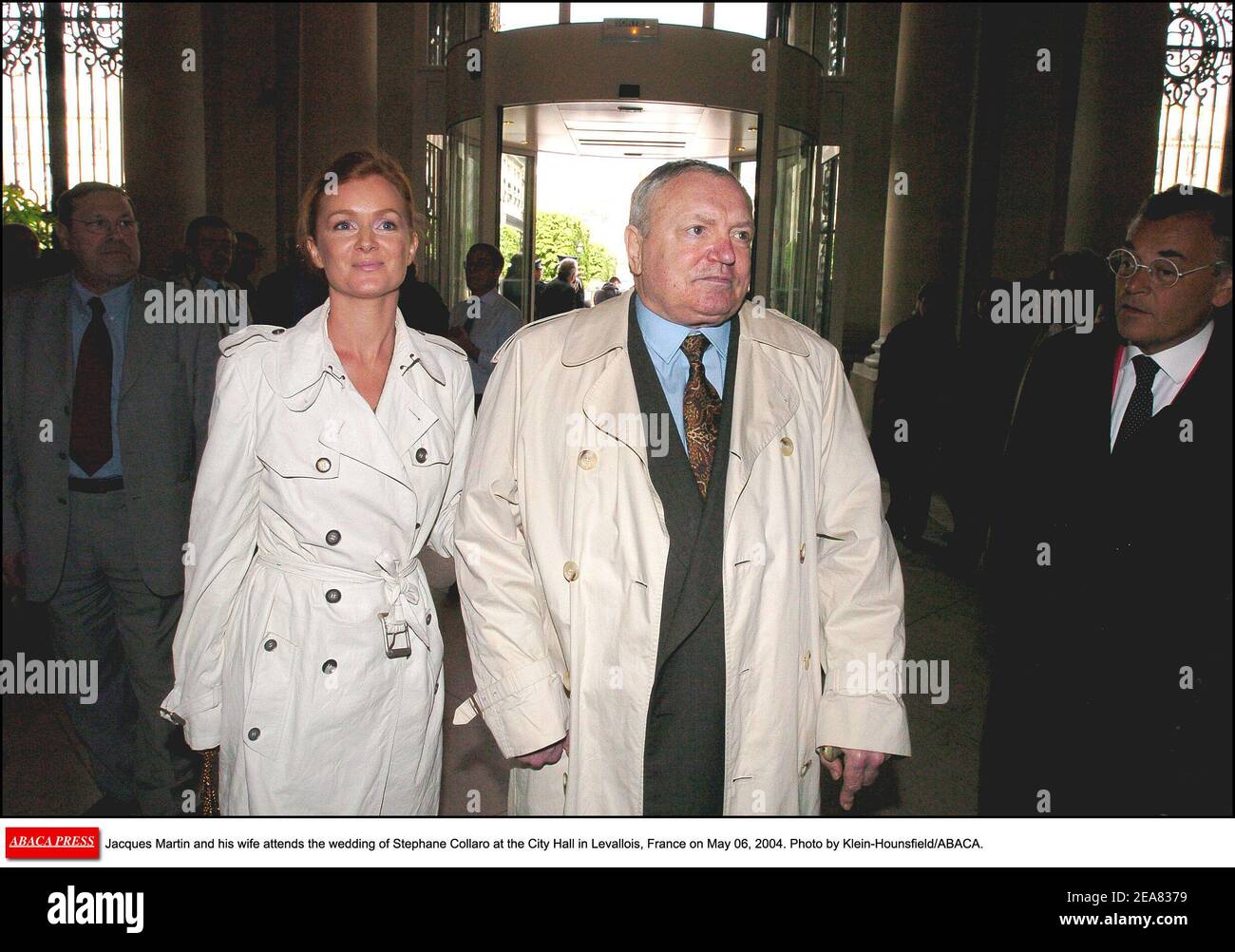 Jacques Martin et son épouse assistent au mariage de Stéphane Collaro à ...