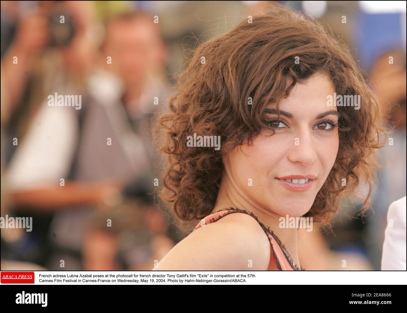 L'actrice française Lubna Azabal pose au photocall pour le film du ...