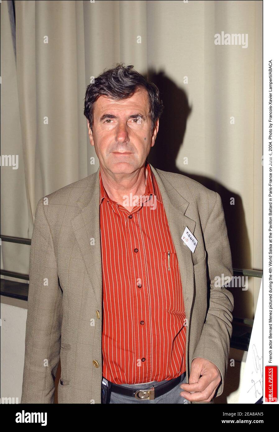 L'acteur français Bernard Menez photographié pendant la 4ème Salsa ...