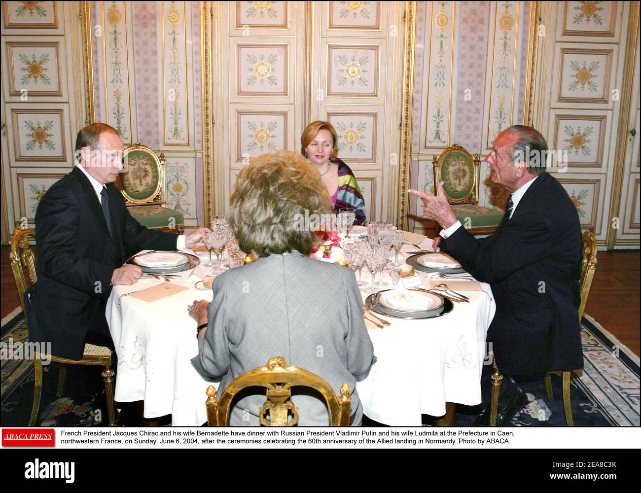 President vladimir putin and his wife lyudmila putin Banque de ...