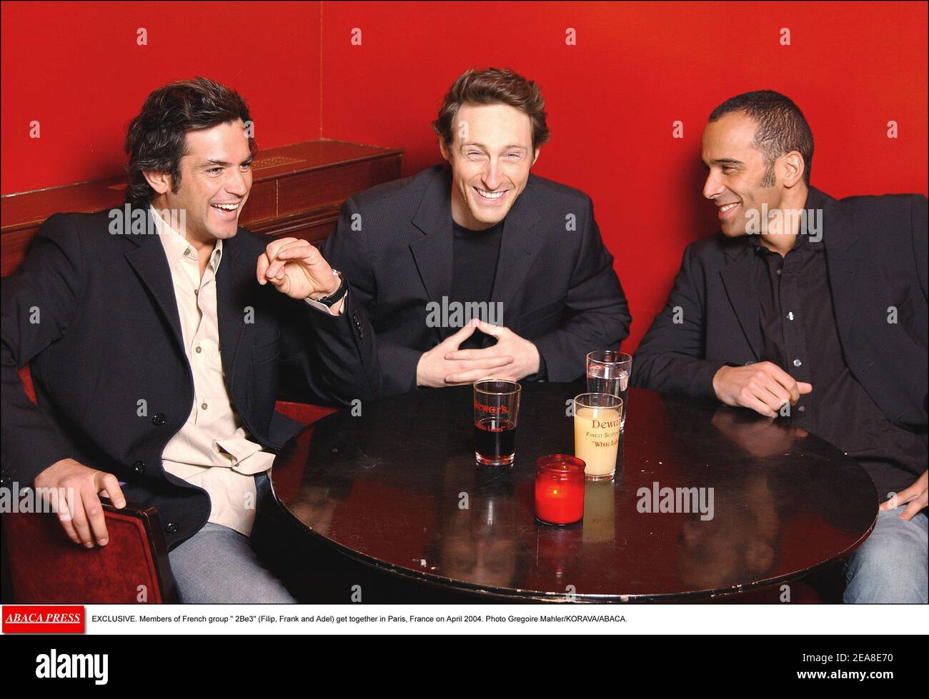 EXCLUSIF. Les membres du groupe français 2Be3 (Filip, Frank et Adel) se ...