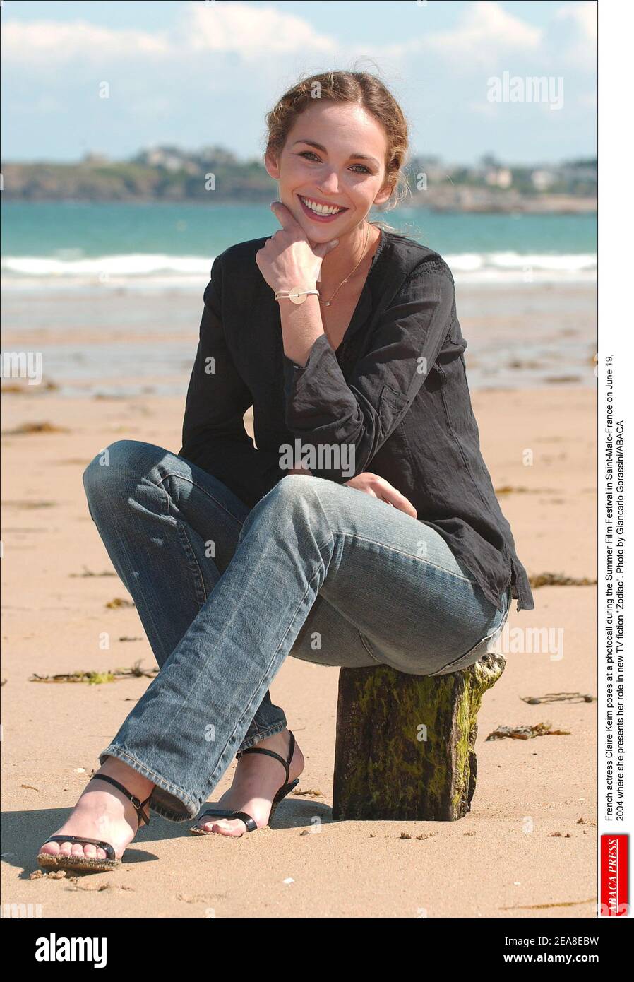 L'actrice française Claire Keim pose à un photocall lors du Festival du ... L'actrice française Claire Keim pose à un photocall lors du Festival du ...