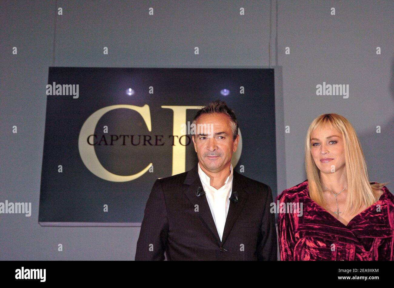 SHARON Stone, STAR DU cinéma AMÉRICAIN, et Claude martinez, PDG de Dior ...