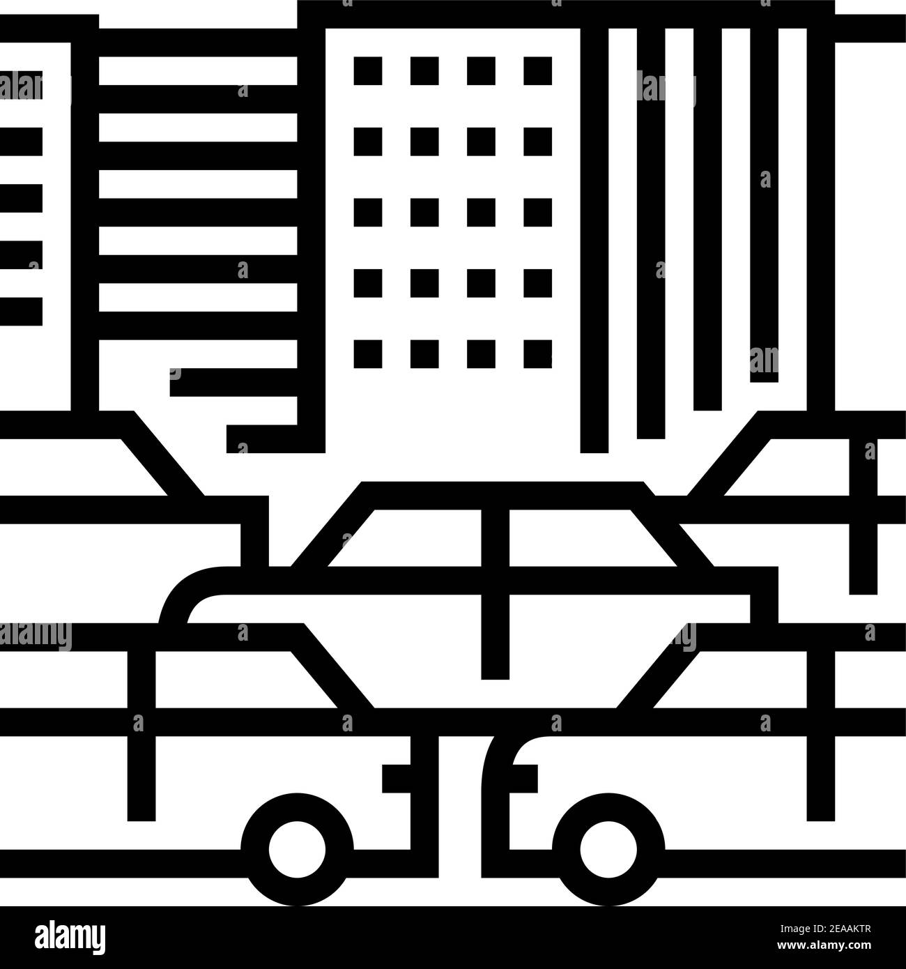 illustration vectorielle de l'icône de la ligne d'embouteillage de la ...