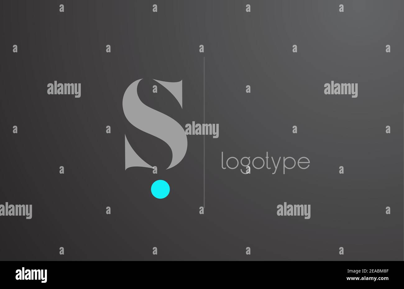 Lettre grise S pour les entreprises. Identité d'entreprise et lettrage ...