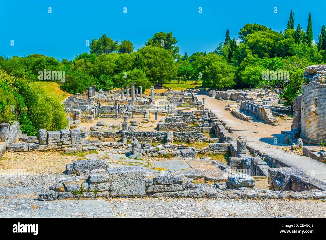 Glanum Ruines Romaines St Remy De Provence Banque d'image et photos - Alamy