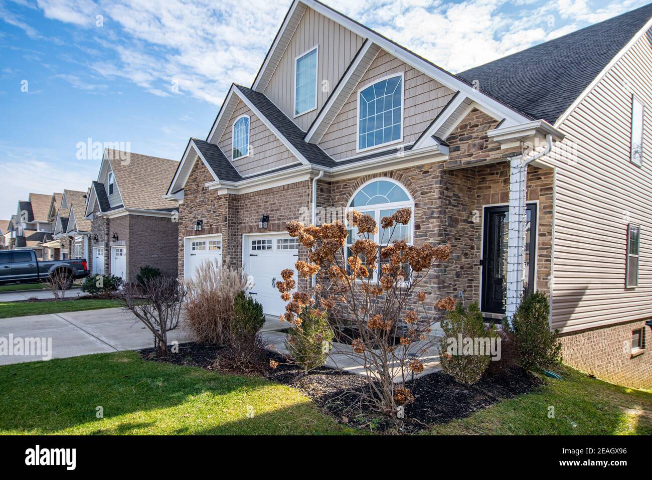 Maison de classe moyenne dans le Midwest américain Photo Stock - Alamy